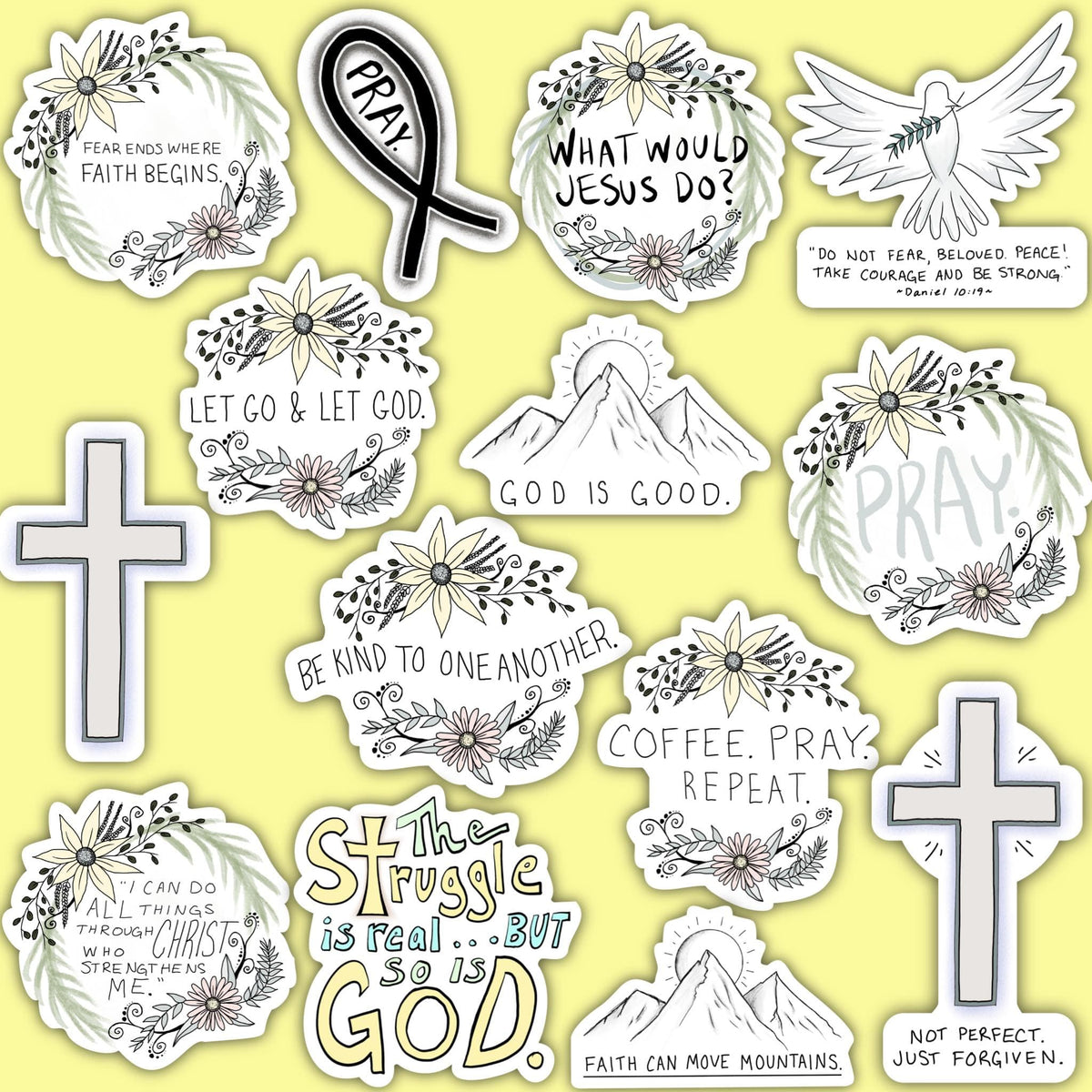 Faith Sticker 14 Pack – Big Moods
