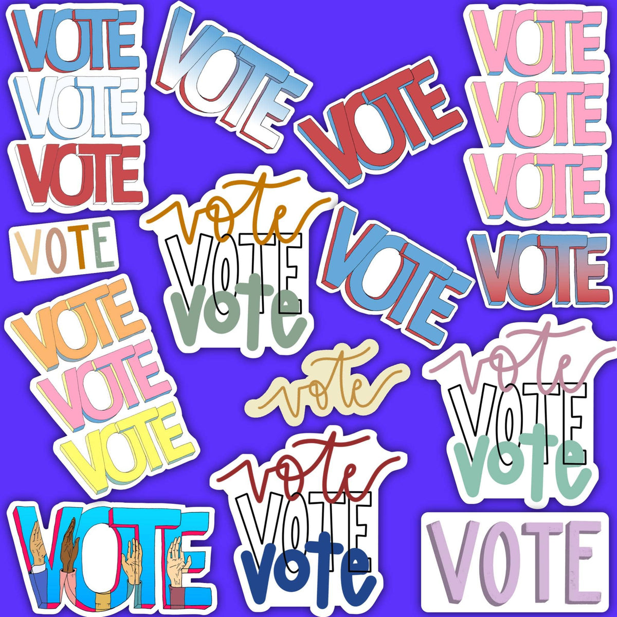 Vote Sticker 14 Pack – Big Moods