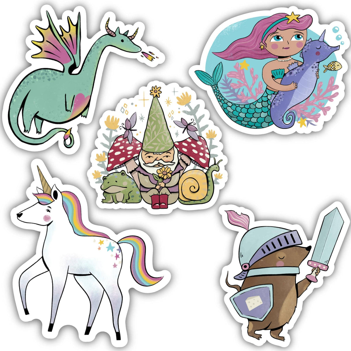 Fairytale Sticker 5 Pack - Icons – Big Moods