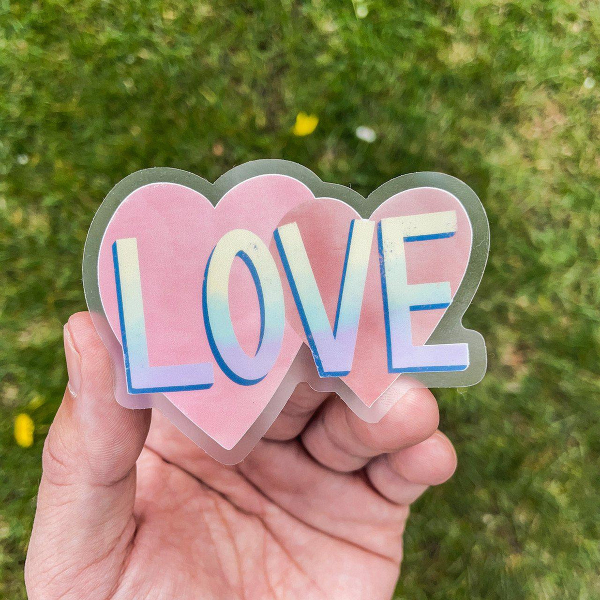 Love - Clear Sticker – Big Moods