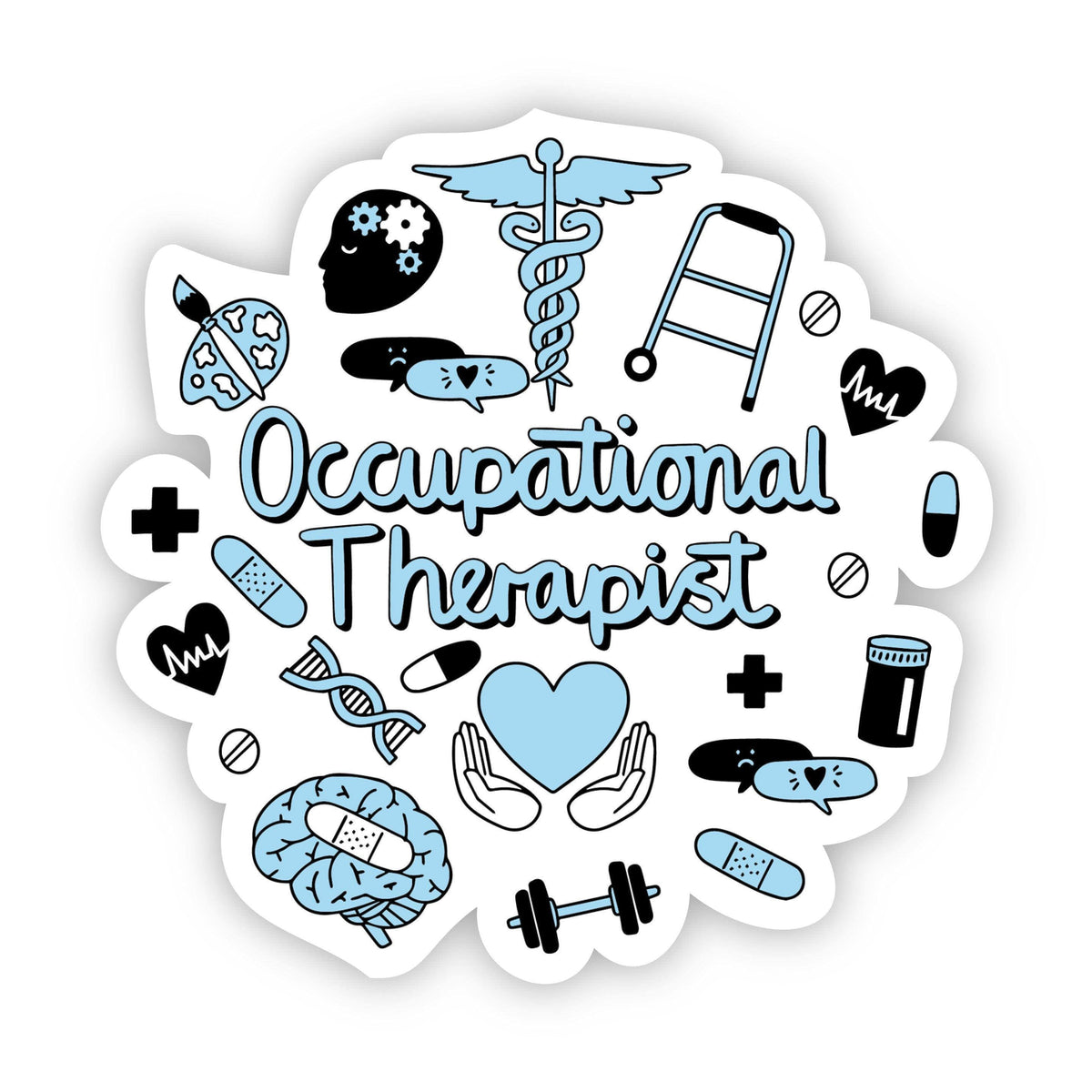 Occupational Therapist Blue Sticker – Big Moods