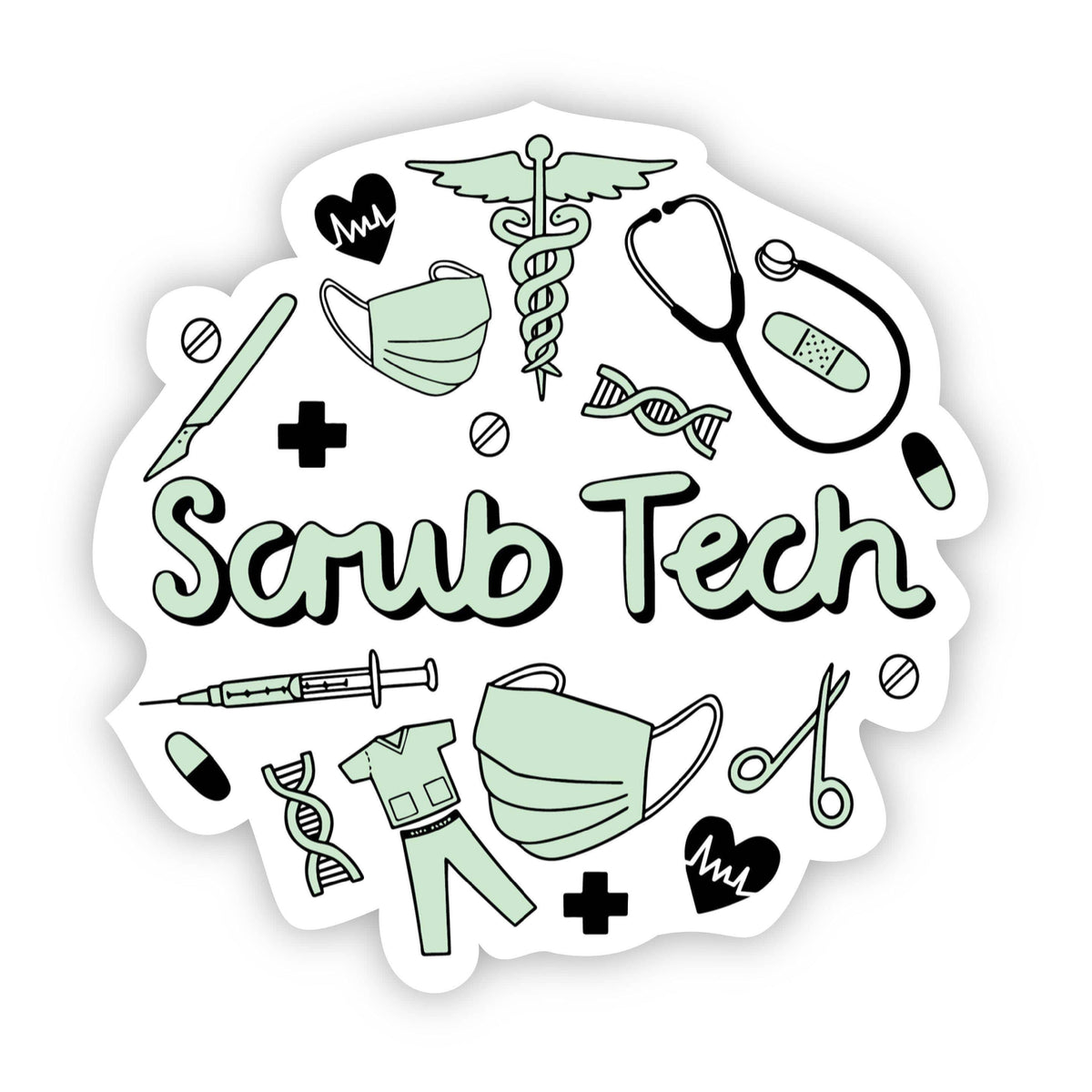 Scrub Tech Sticker – Big Moods