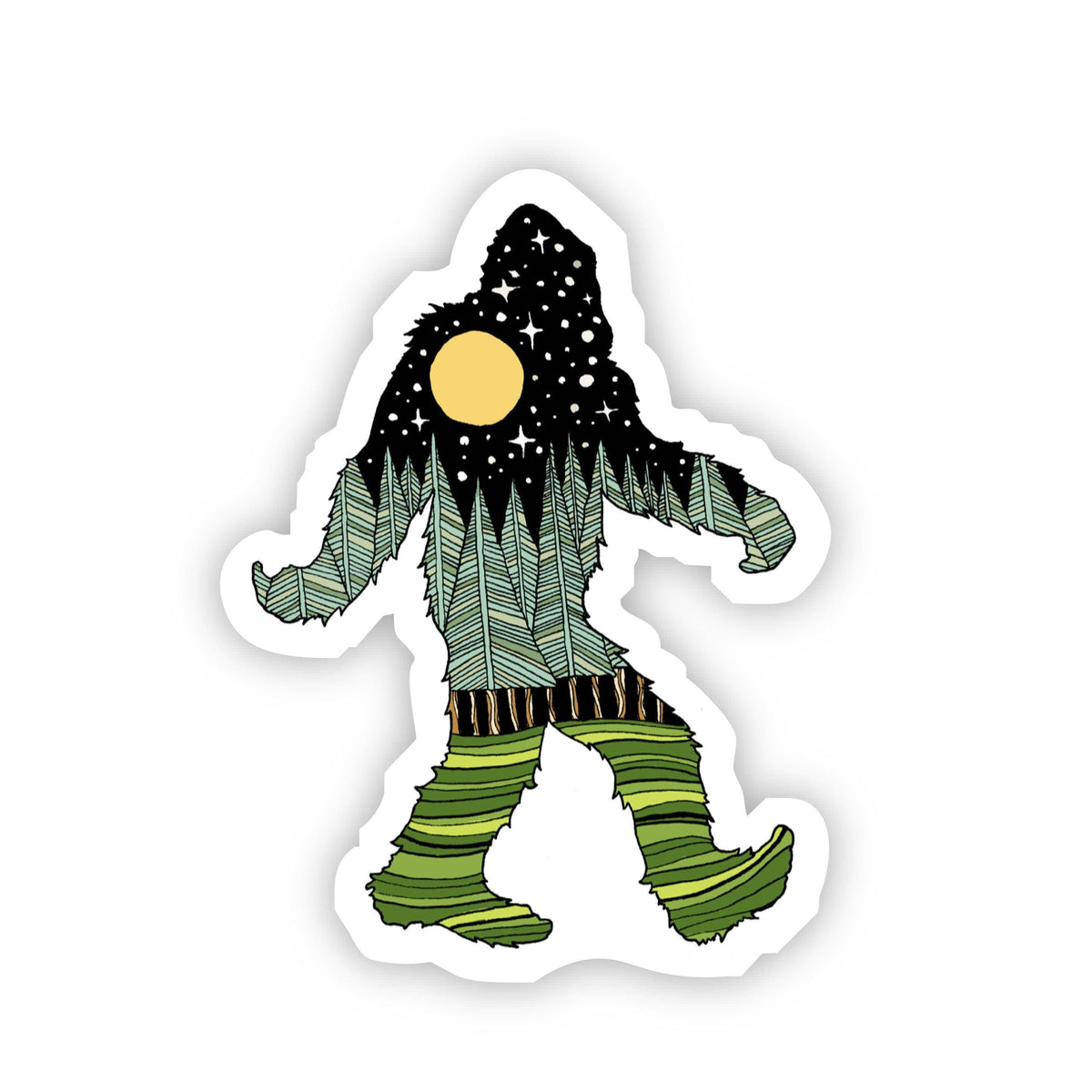 Bigfoot Nature Sticker – Big Moods