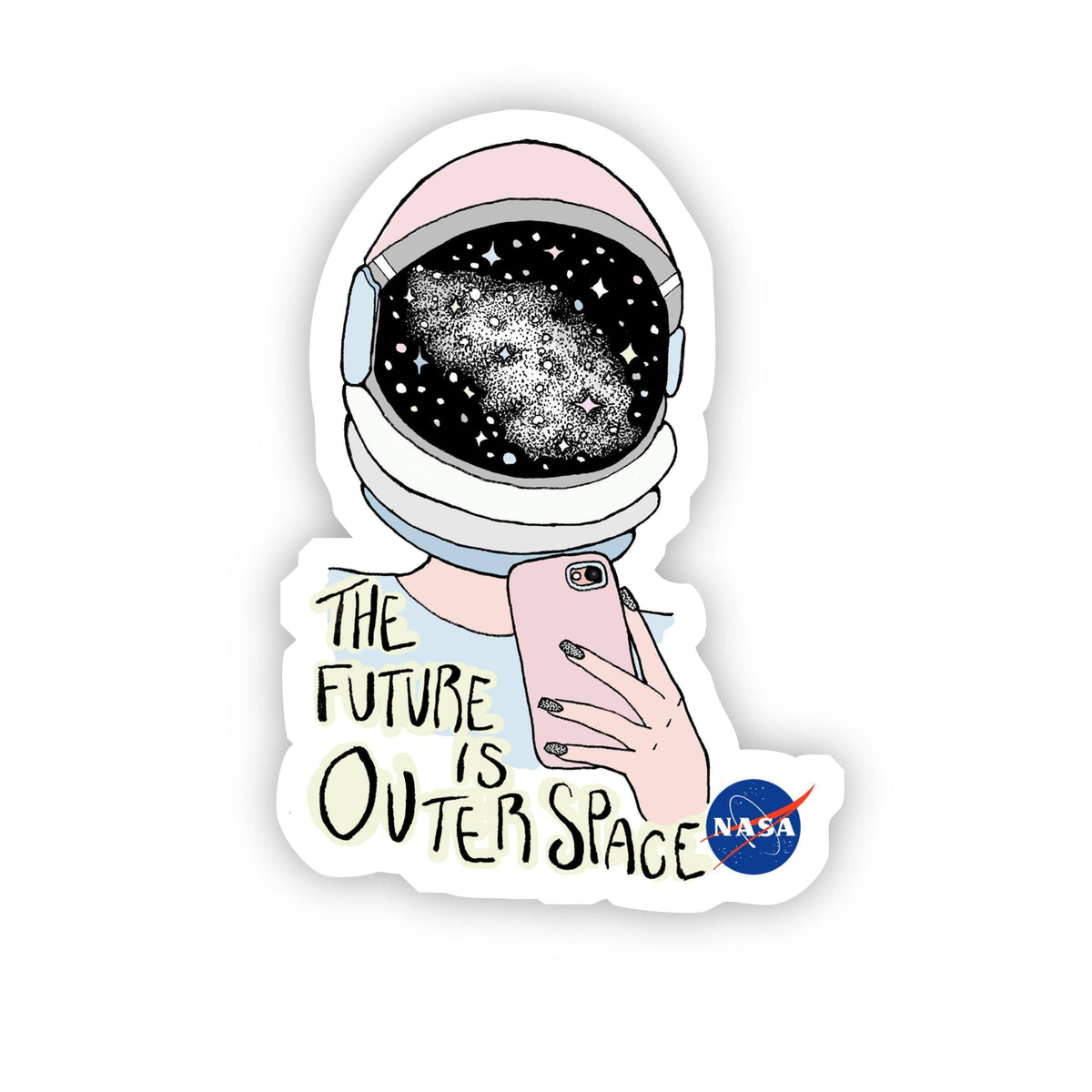 The Future is Outer Space NASA Sticker – Big Moods
