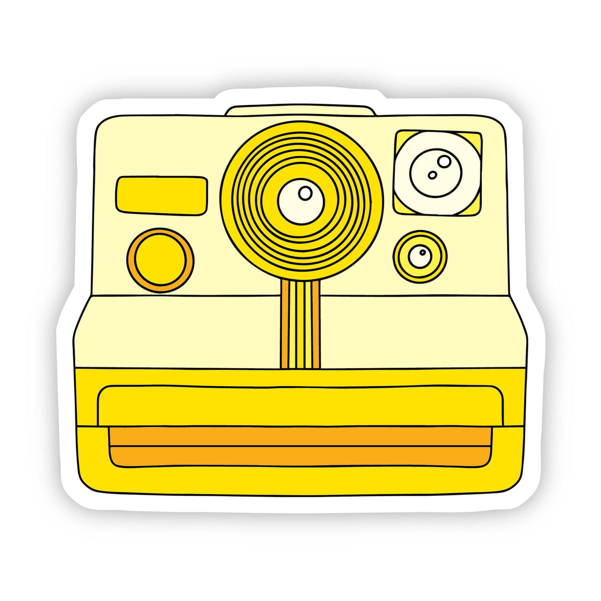Yellow Camera Aesthetic Sticker – Big Moods