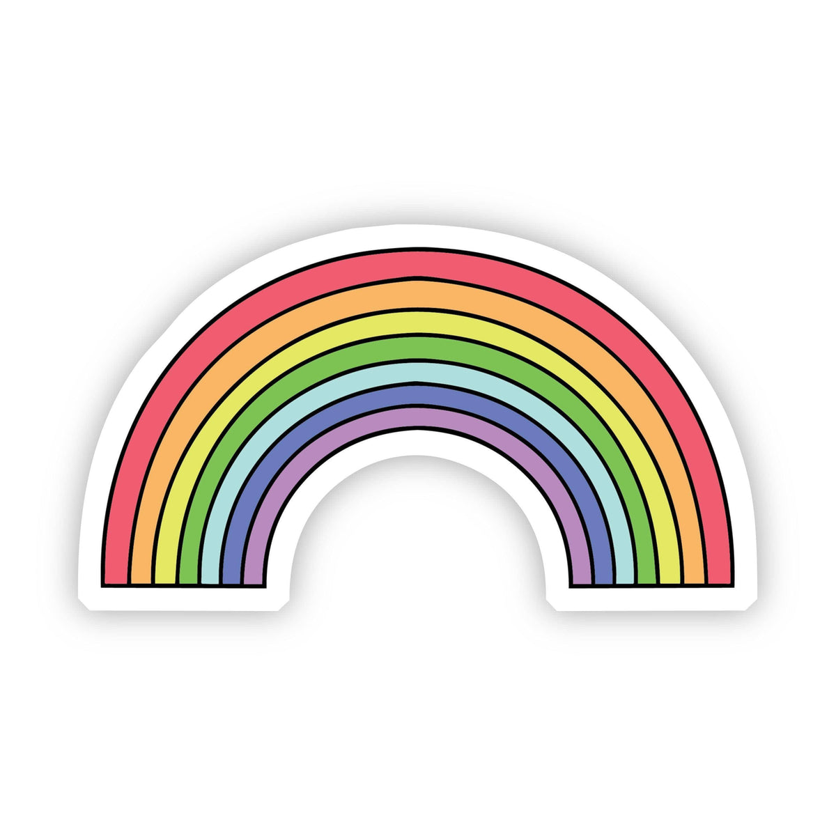 Multicolor Rainbow Aesthetic Sticker – Big Moods