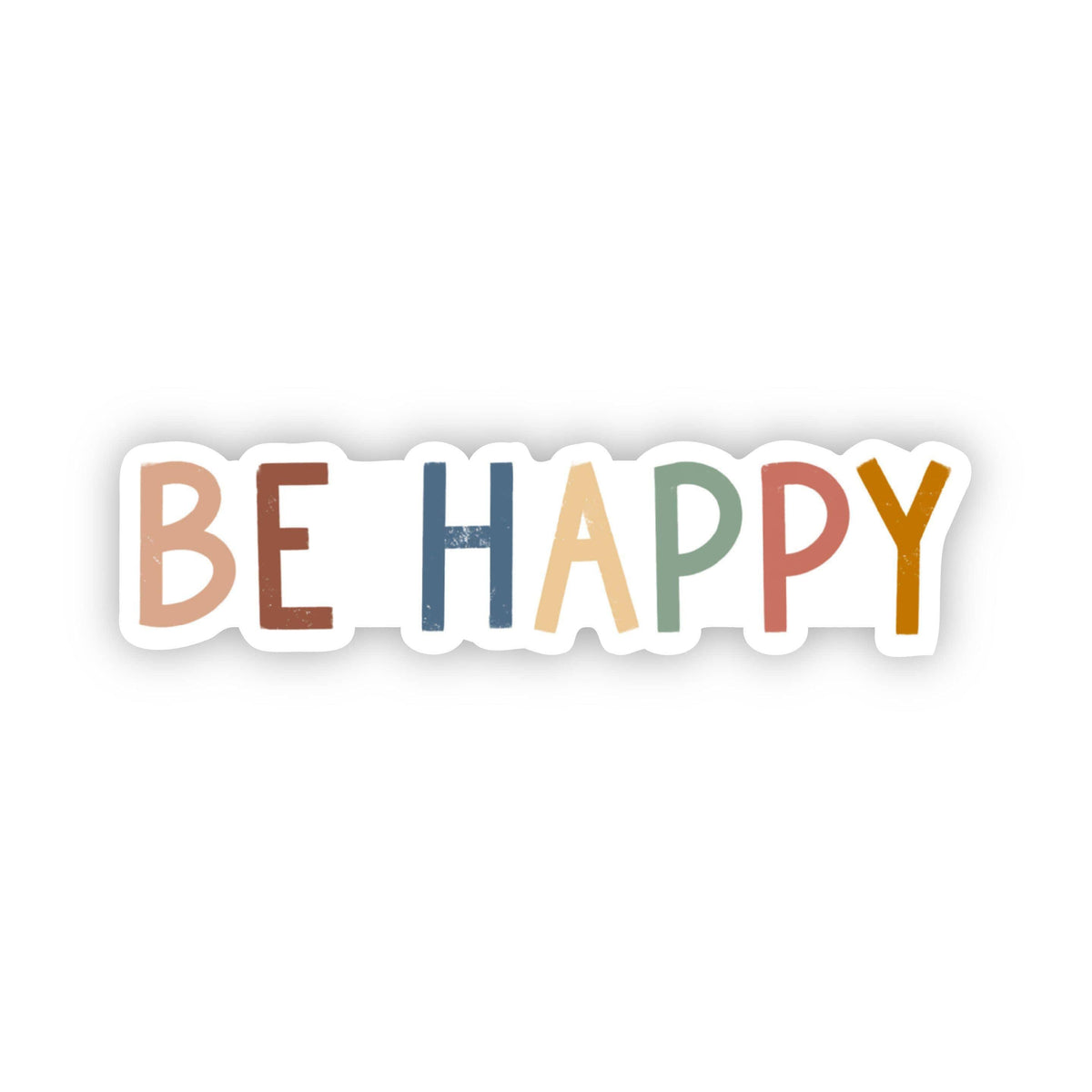 Be Happy Multicolor Sticker – Big Moods