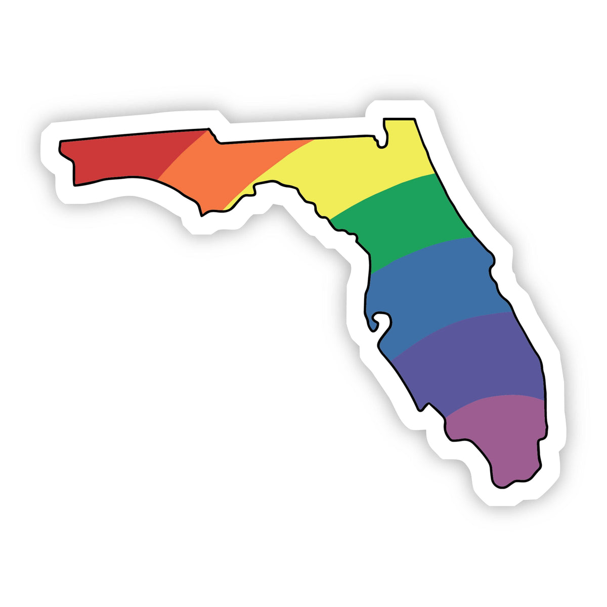 Florida Rainbow Sticker – Big Moods