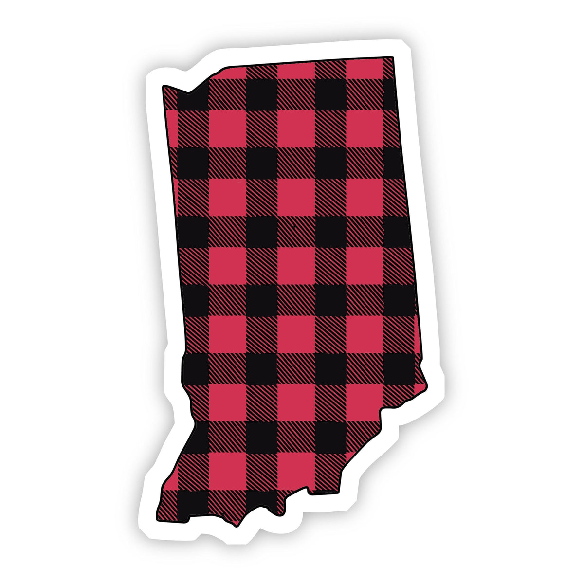 Indiana Flannel Sticker – Big Moods