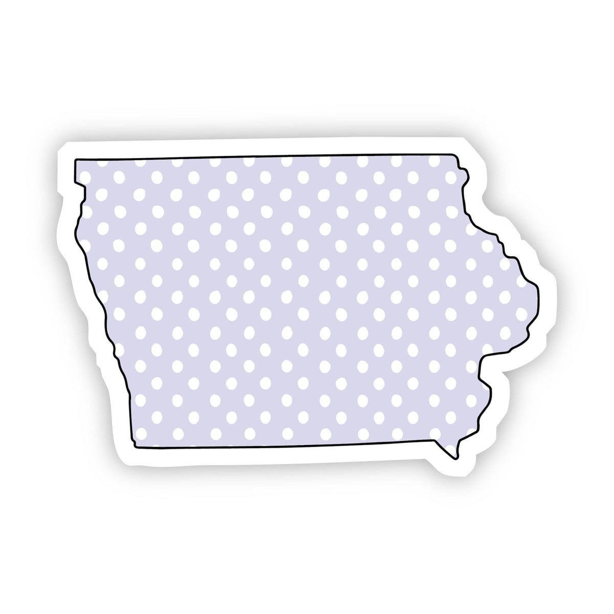Iowa Polka Dot Sticker – Big Moods