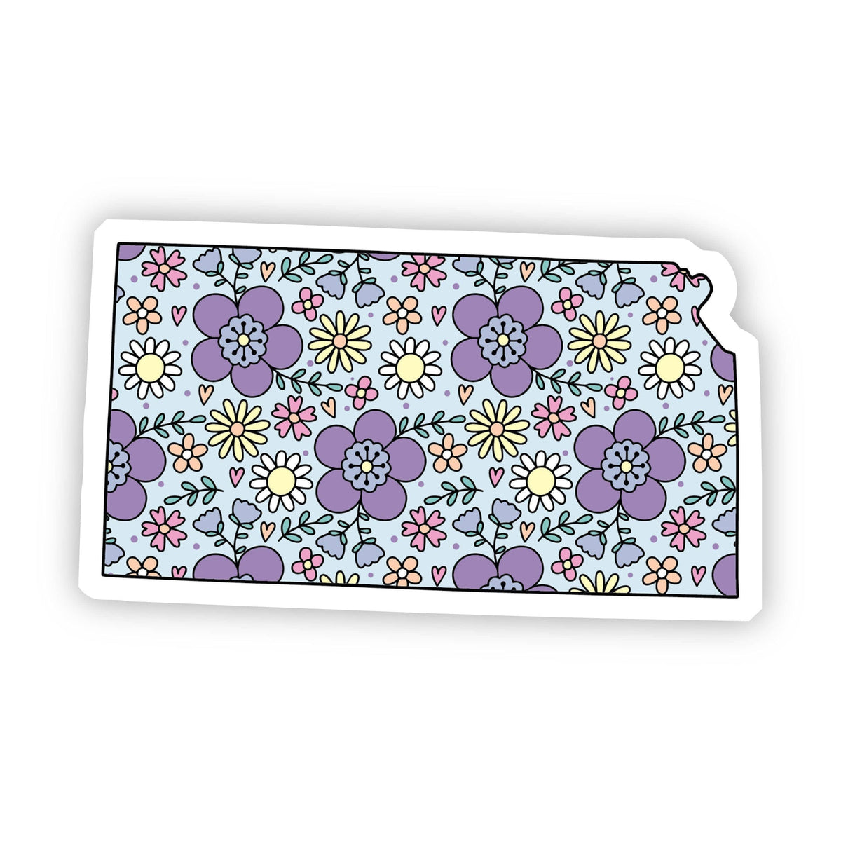 Kansas Floral Sticker – Big Moods