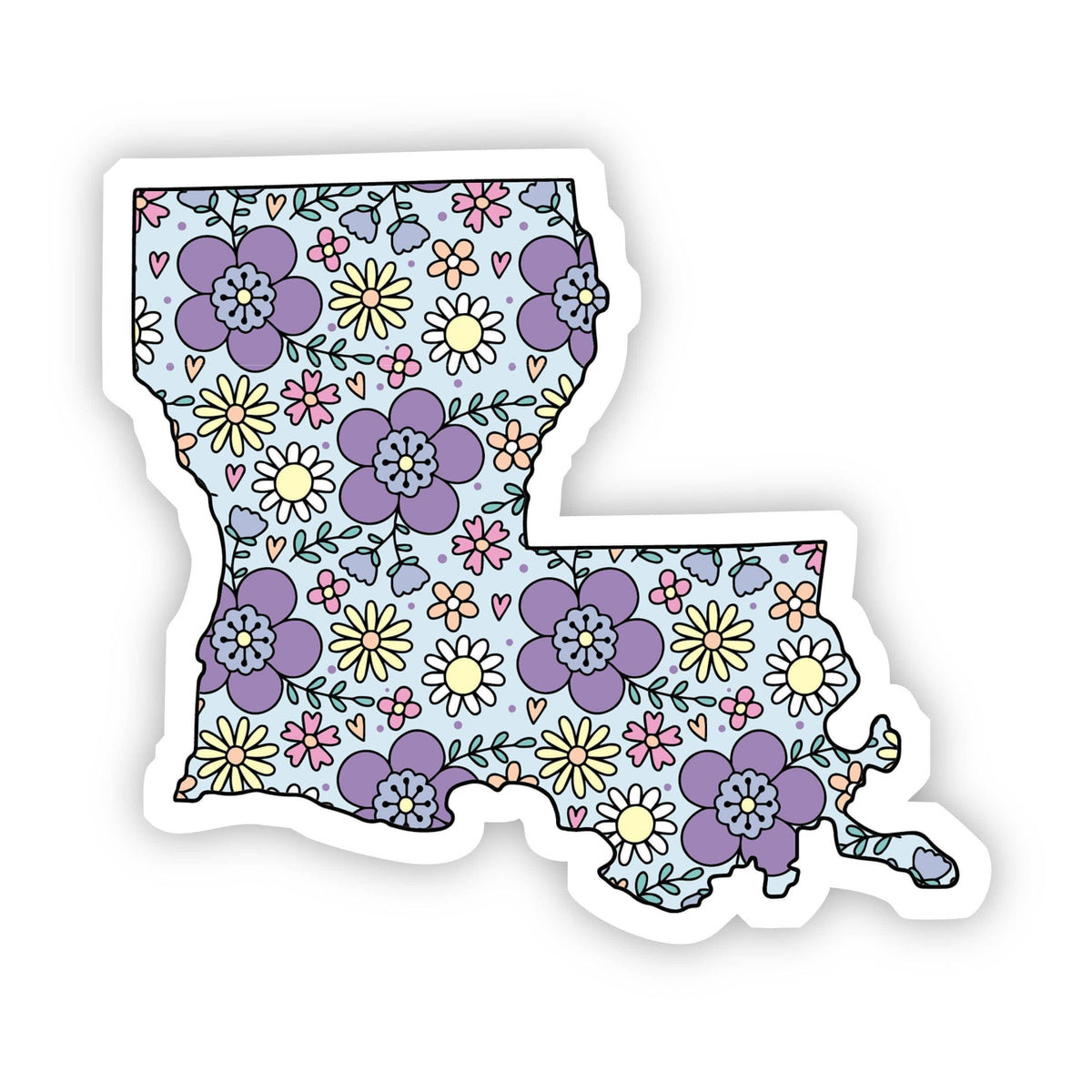 Louisiana Floral Sticker – Big Moods