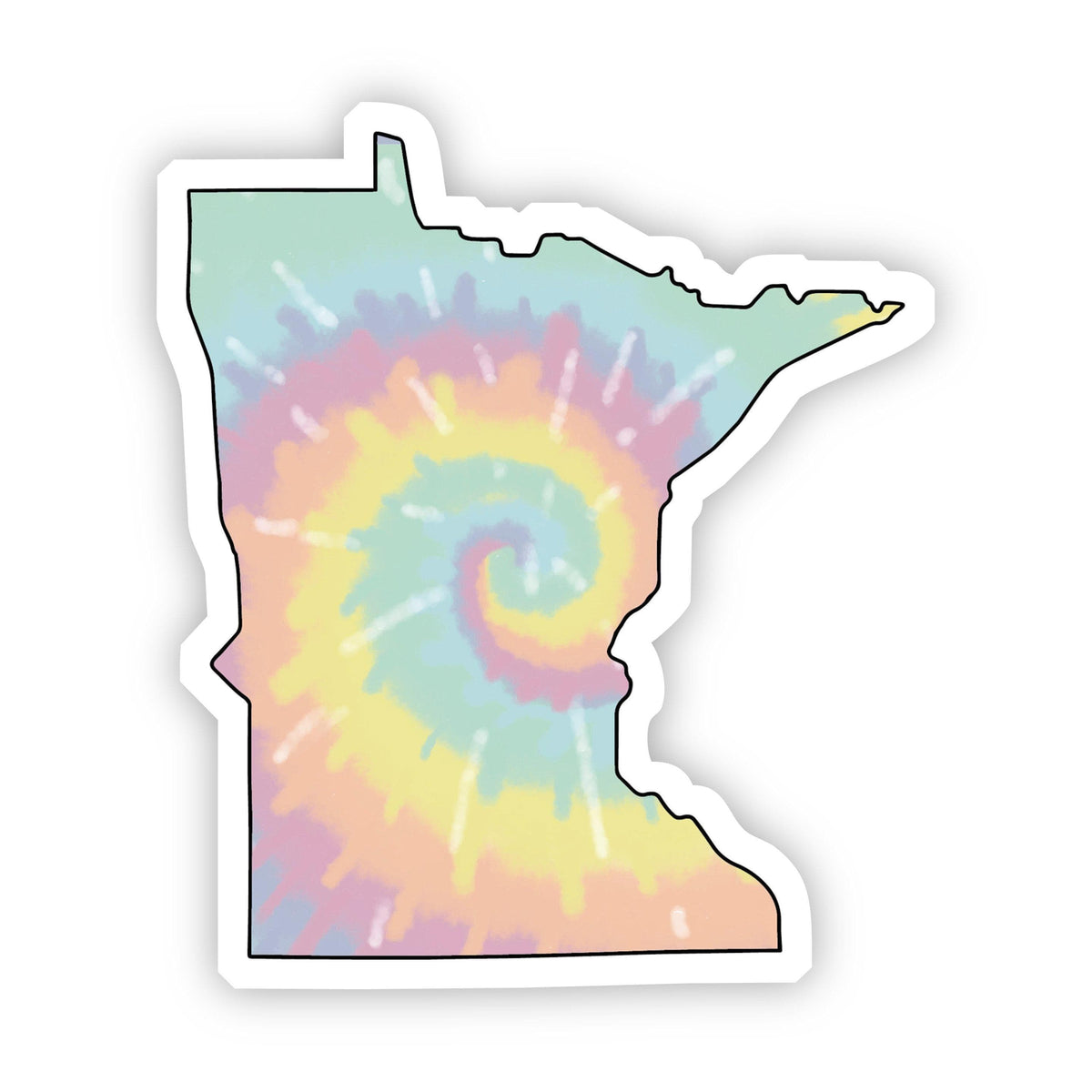 Minnesota Tie Dye Sticker – Big Moods