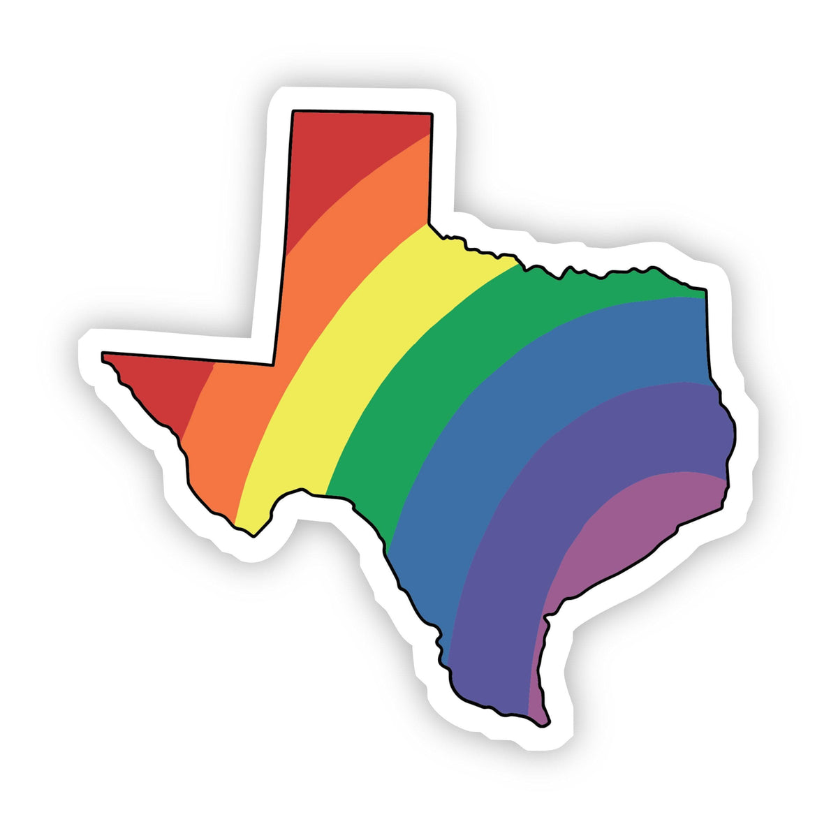 Texas Rainbow Sticker – Big Moods