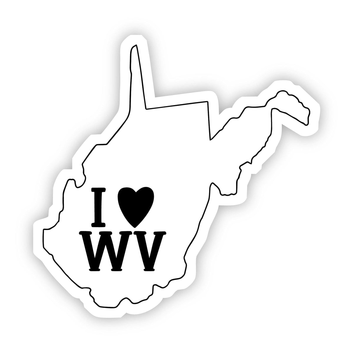 I Love West Virginia Sticker – Big Moods