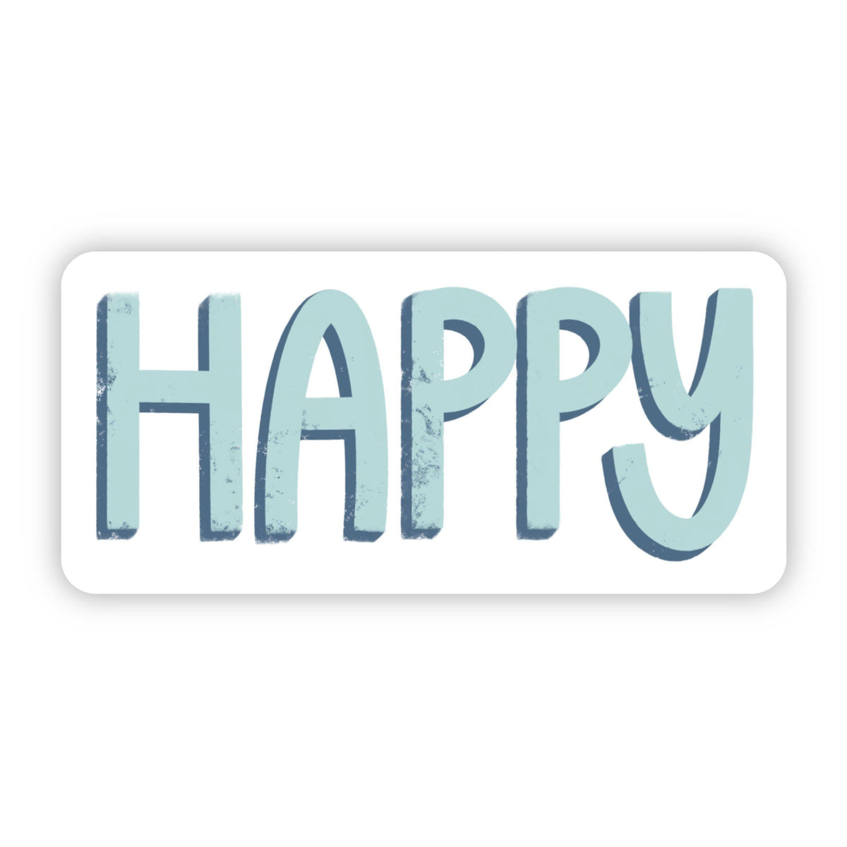 Happy Blue and Teal Sticker – Big Moods