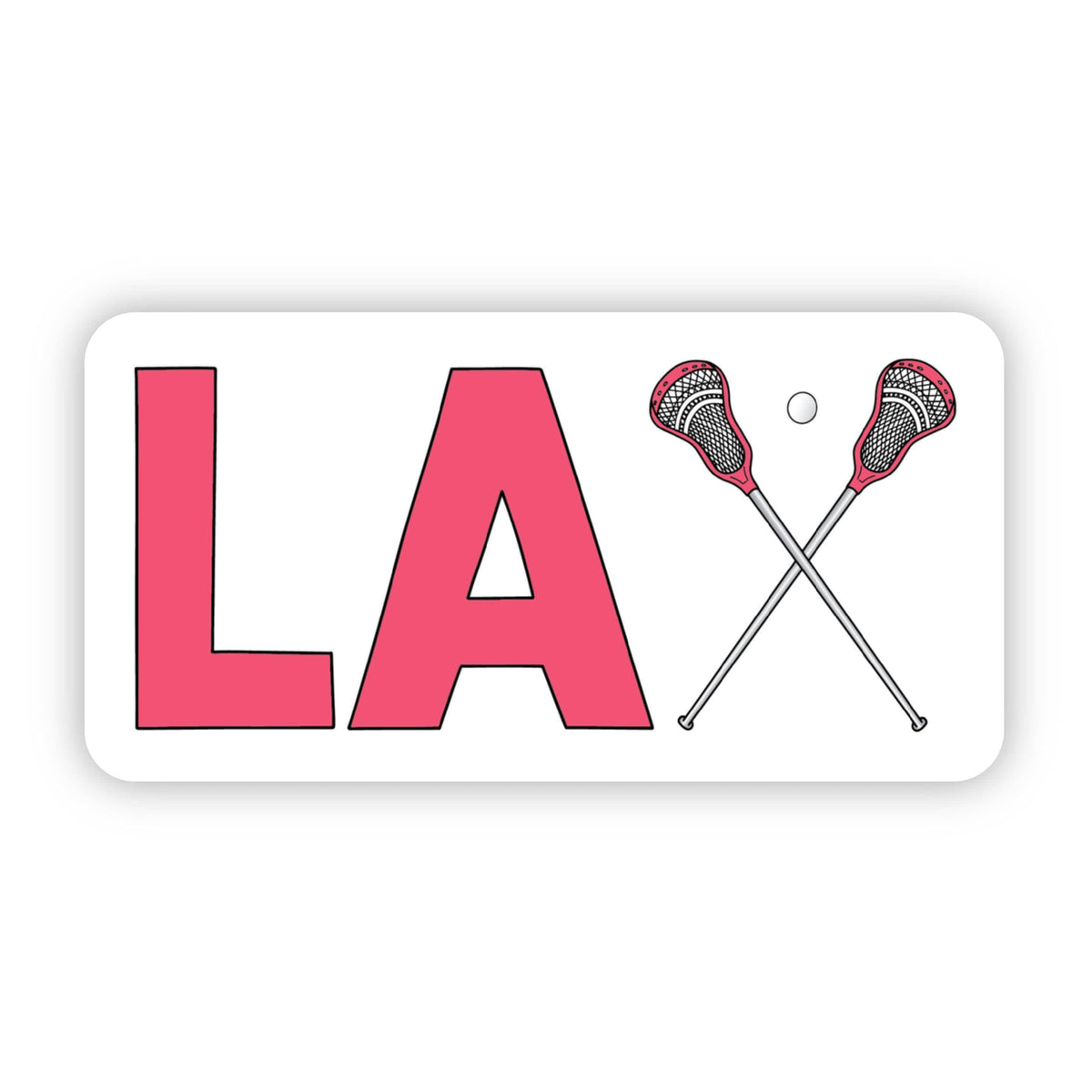 LAX Lacrosse Red Sticker – Big Moods