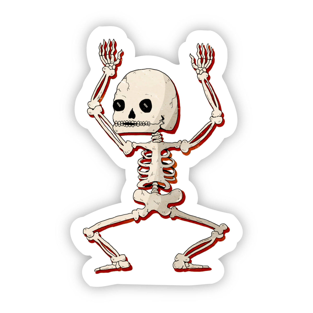 Dancing Skeleton Halloween Sticker – Big Moods