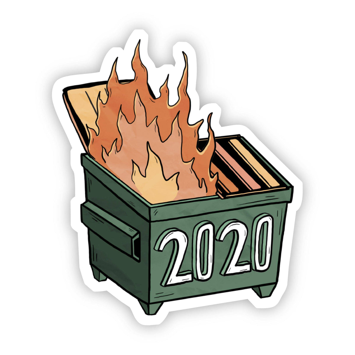 2020 Dumpster Fire Sticker – Big Moods