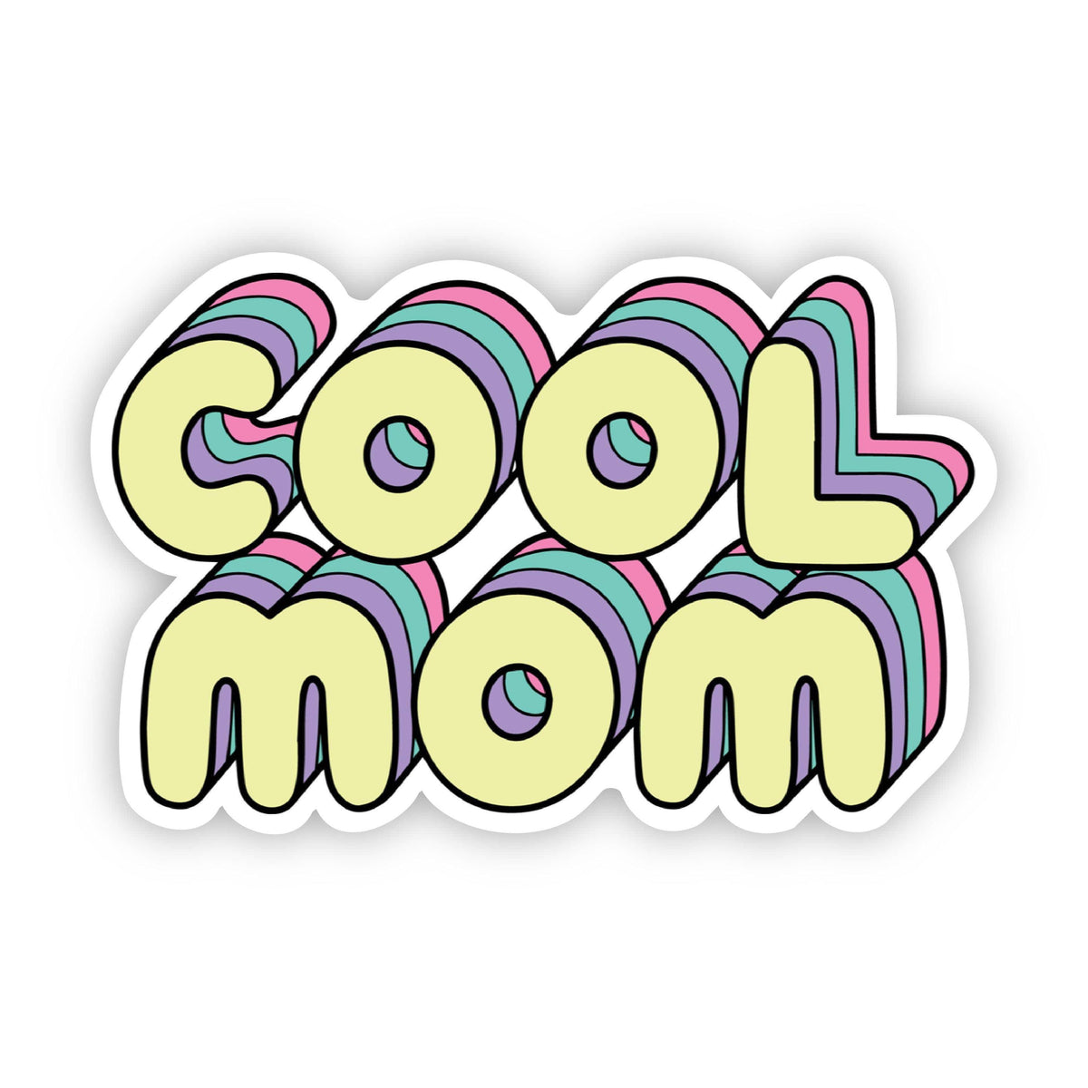 "Cool Mom" Lettering Sticker – Big Moods
