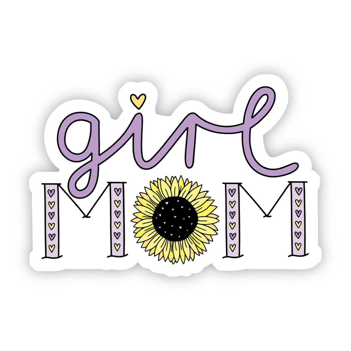 Girl Mom Sunflower Sticker – Big Moods