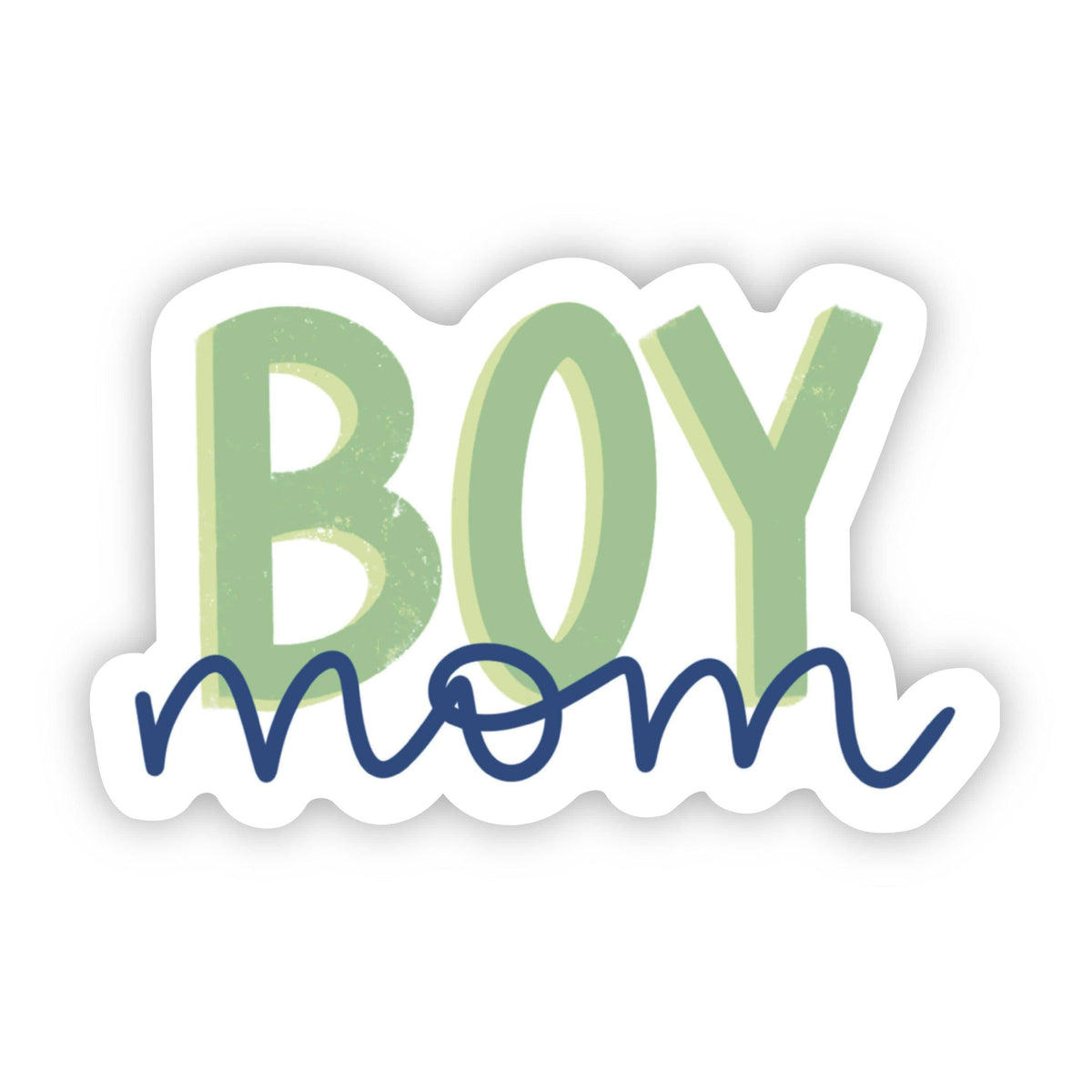 Boy Mom Green & Blue Sticker – Big Moods