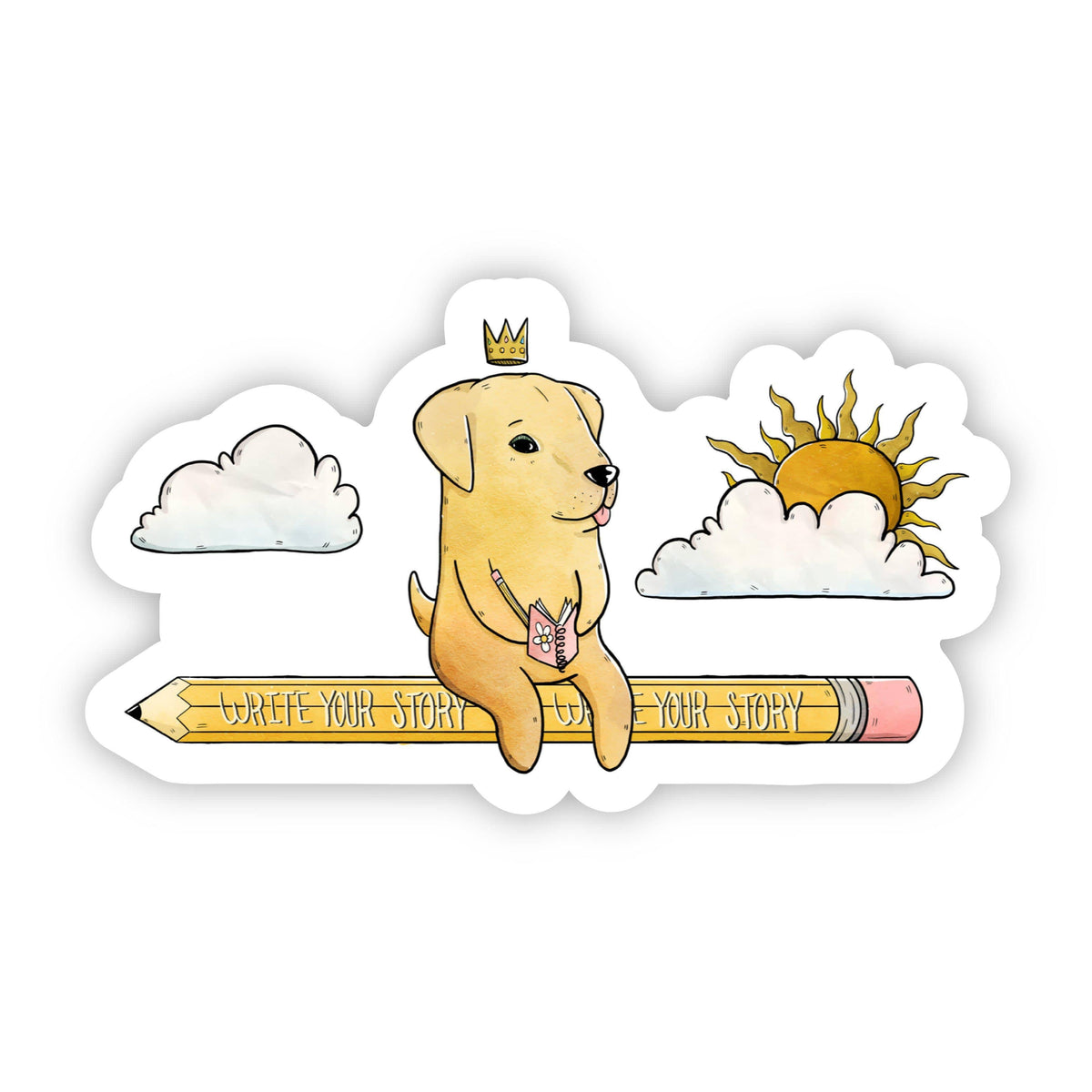 Write Your Story Dog Sticker – Big Moods