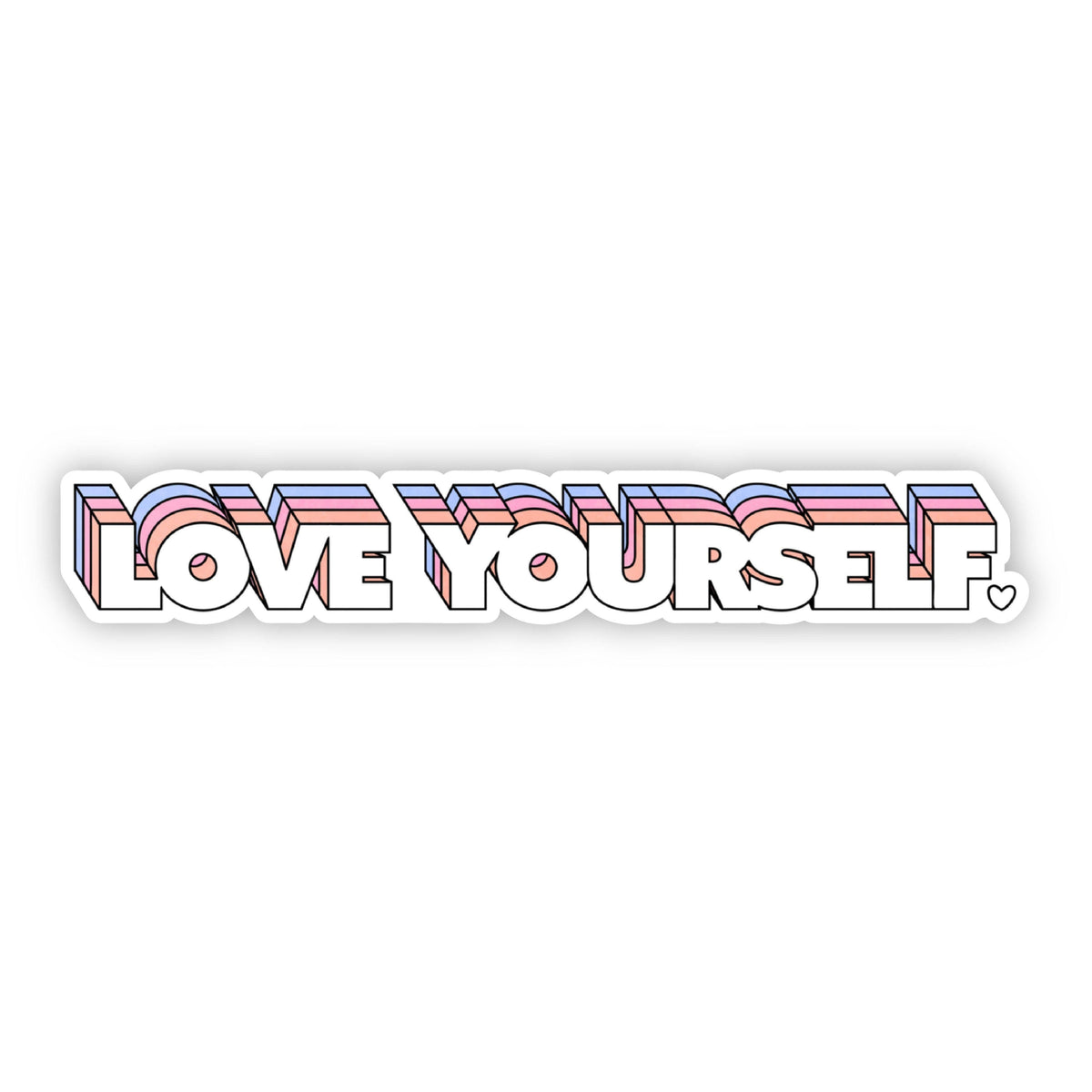 Love Yourself Lettering Sticker – Big Moods
