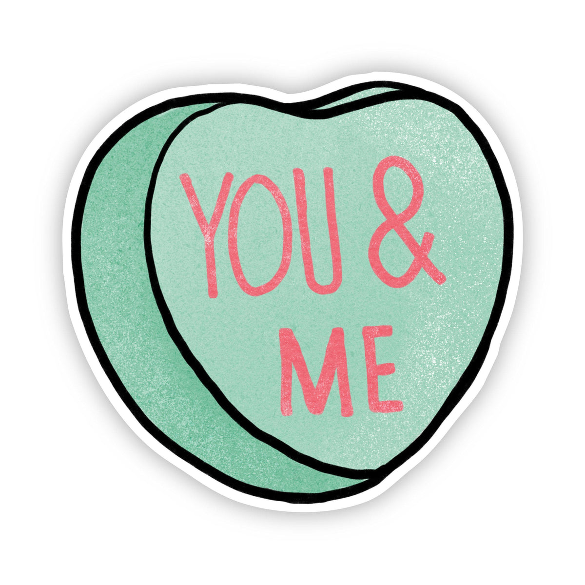 You & Me Heart Sticker – Big Moods