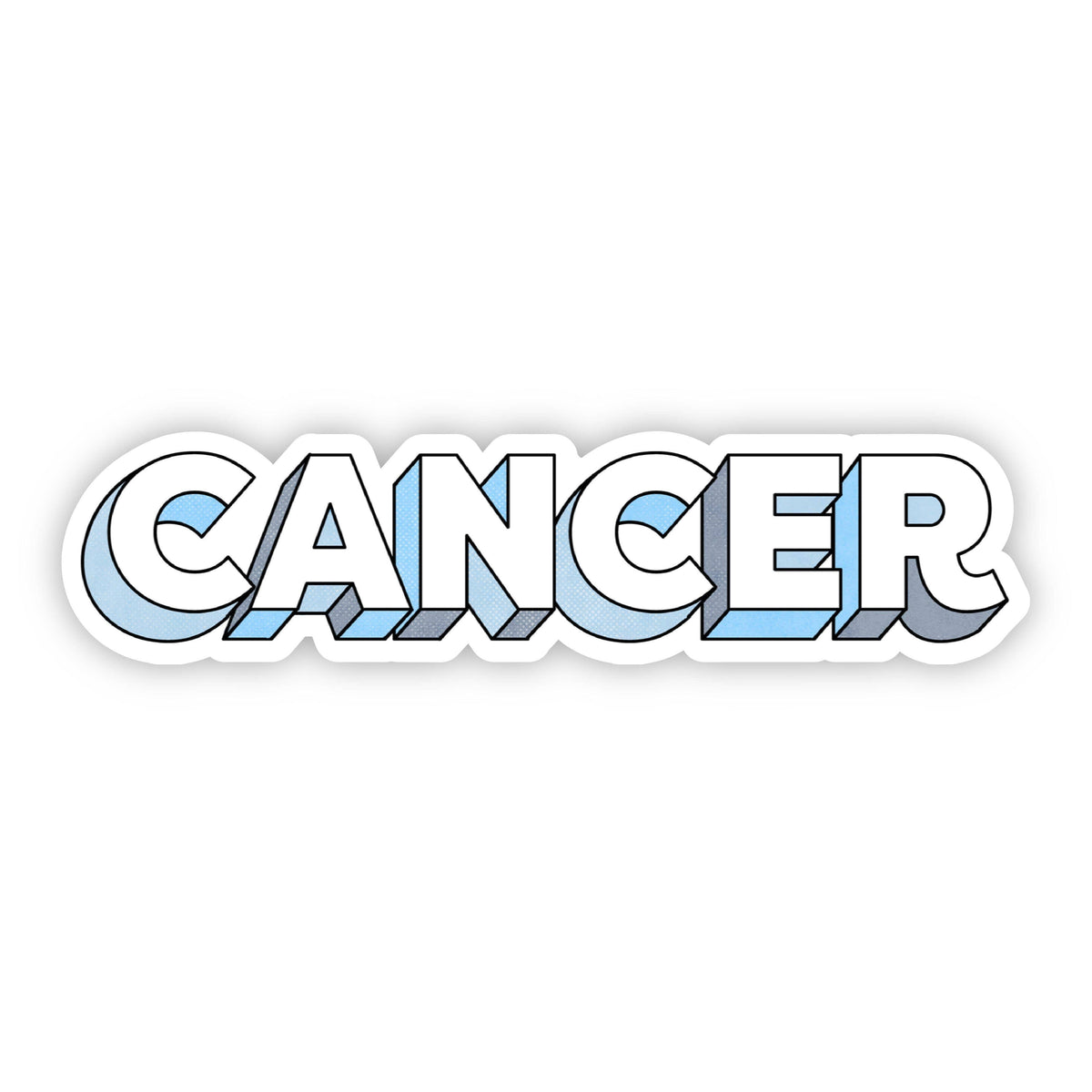 Cancer Lettering Zodiac Sticker – Big Moods