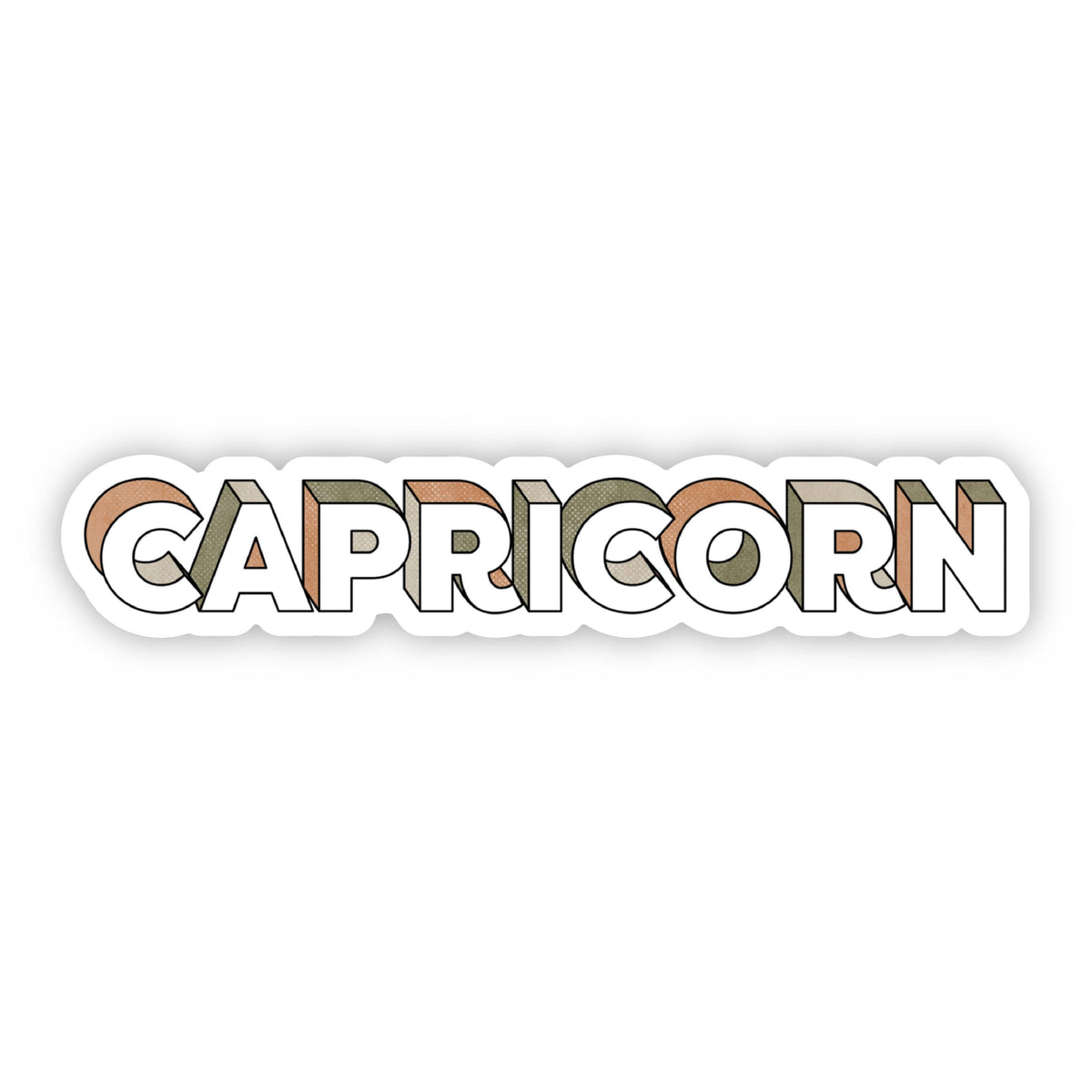 Capricorn Lettering Zodiac Sticker – Big Moods