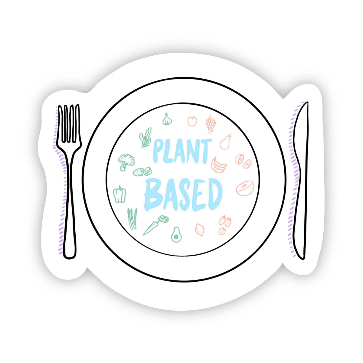 Plant Based Plate Sticker – Big Moods