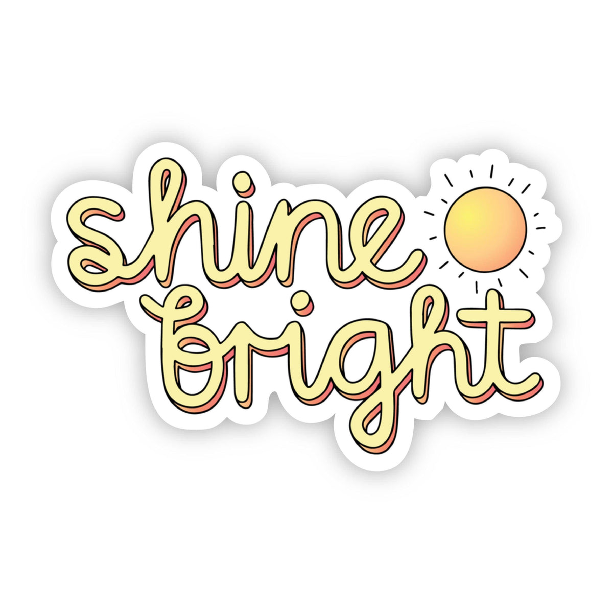 Shine Bright Sunshine Sticker – Big Moods