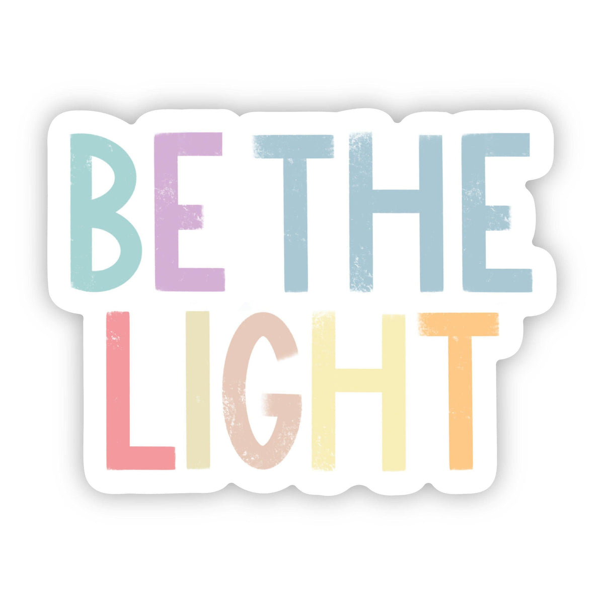 Be The Light Positivity Lettering Sticker – Big Moods
