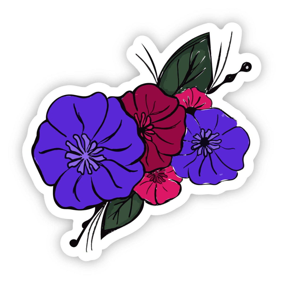 Multicolor Spring Flowers Sticker – Big Moods