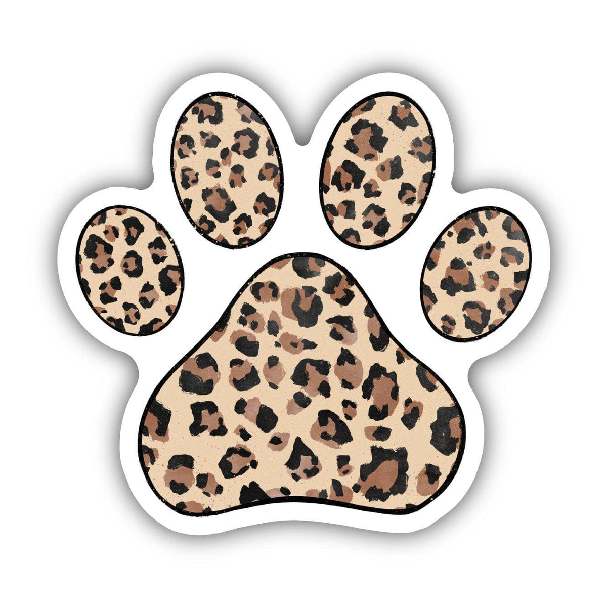 Leopard Paw Print Sticker – Big Moods