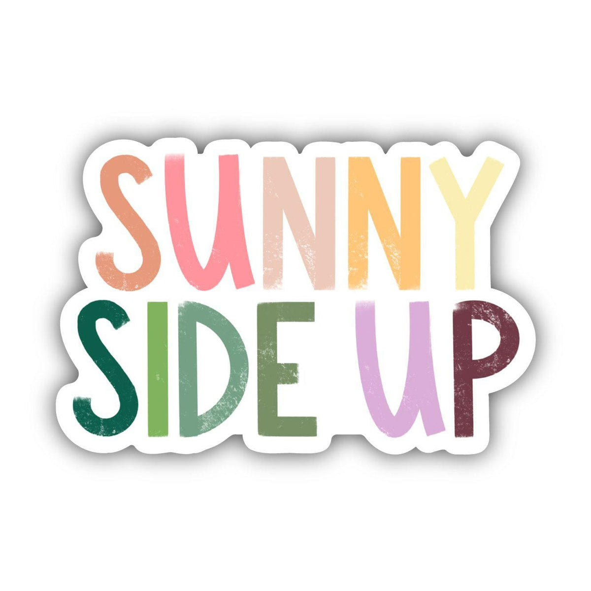 Sunny Side Up Positivity Lettering Sticker – Big Moods