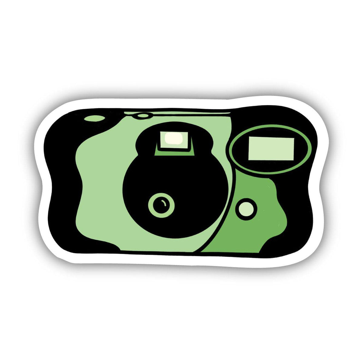Green Disposable Camera Aesthetic Sticker – Big Moods