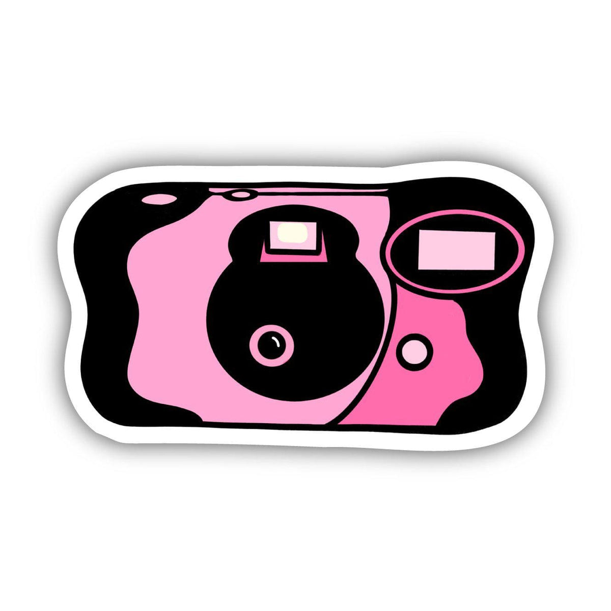 Pink Disposable Camera Aesthetic Sticker – Big Moods