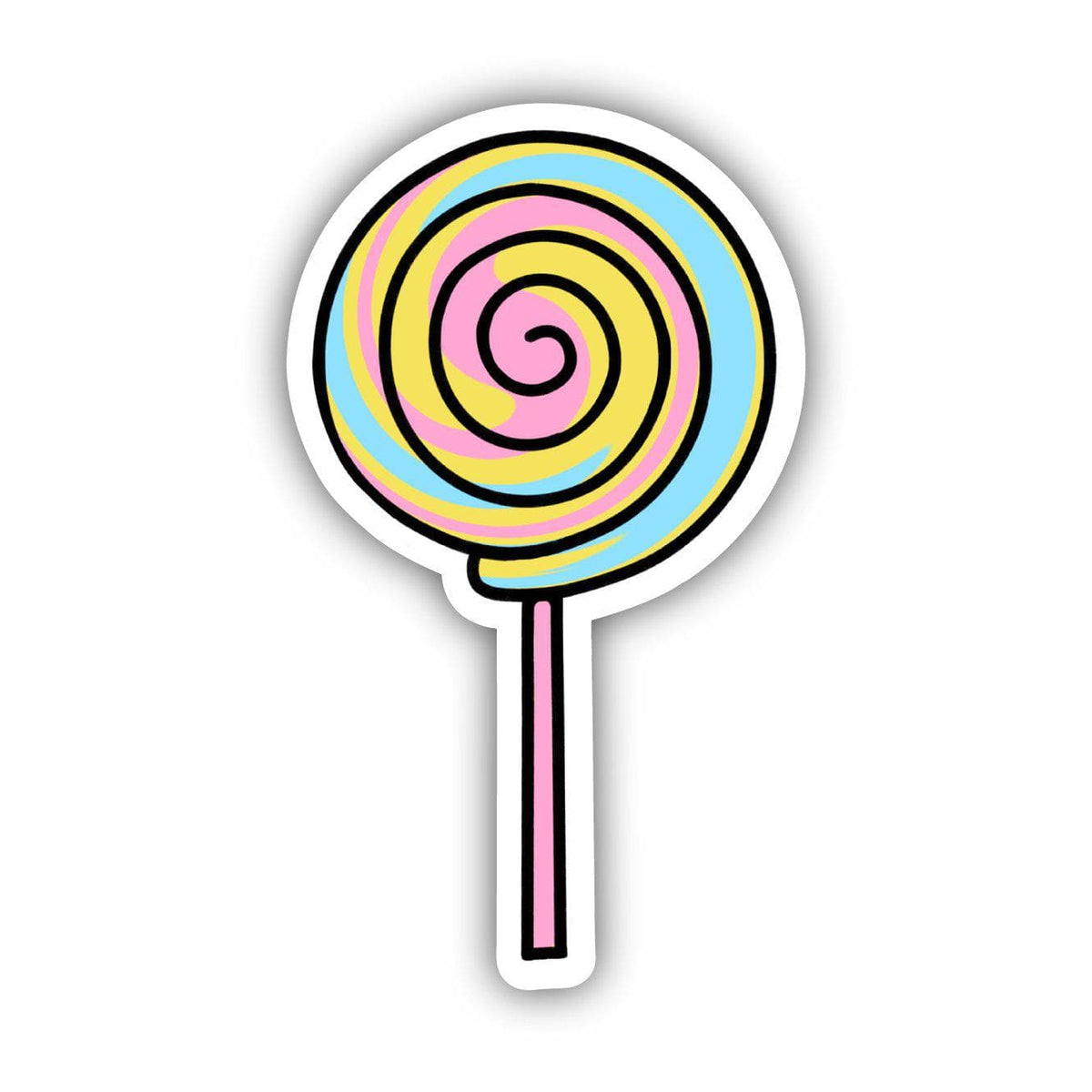 Multicolor Spiral Sucker Aesthetic Sticker – Big Moods