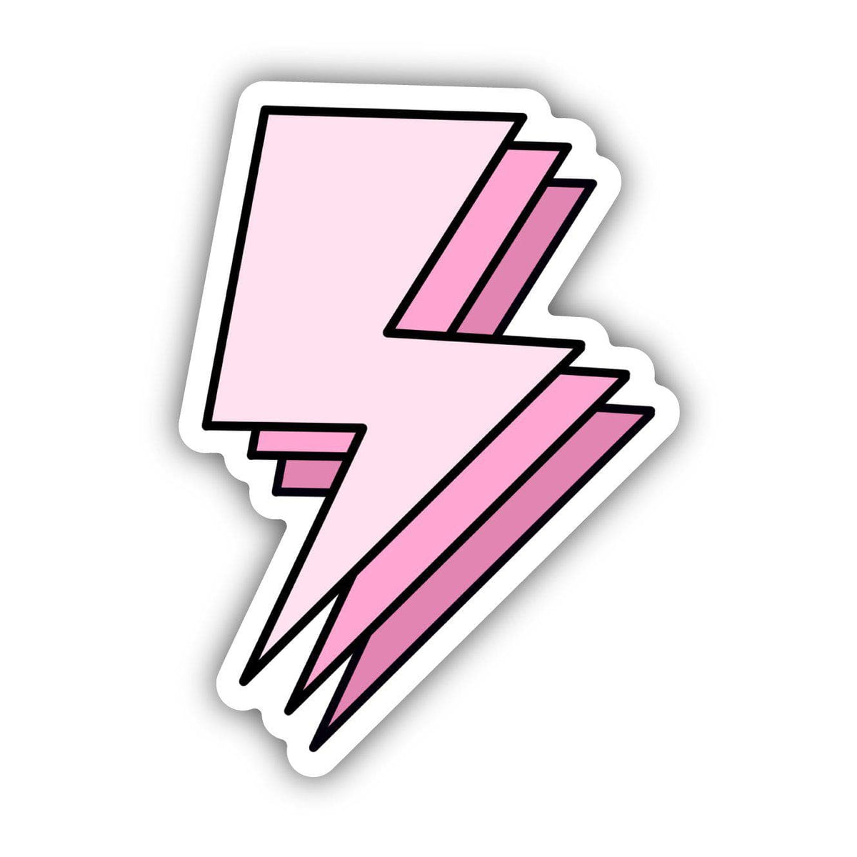 Pink Triple Lightning Bolt Aesthetic Sticker – Big Moods