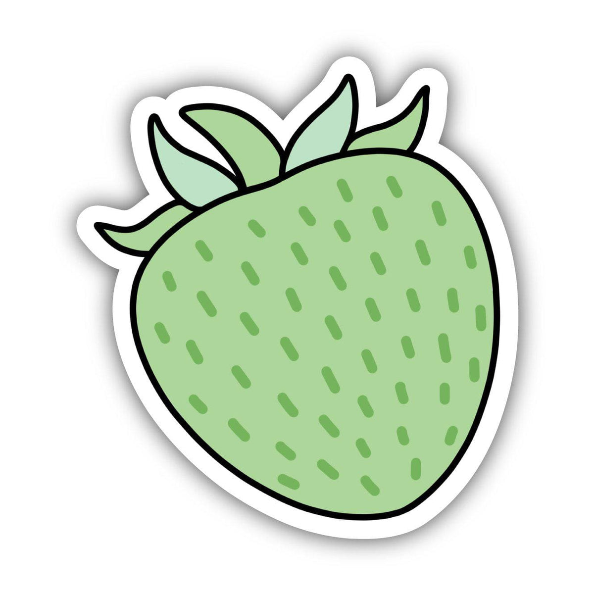 Green Strawberry Aesthetic Sticker – Big Moods