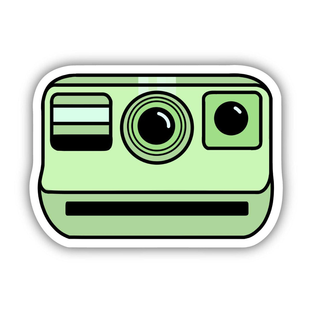 Green Vintage Camera Aesthetic Sticker – Big Moods