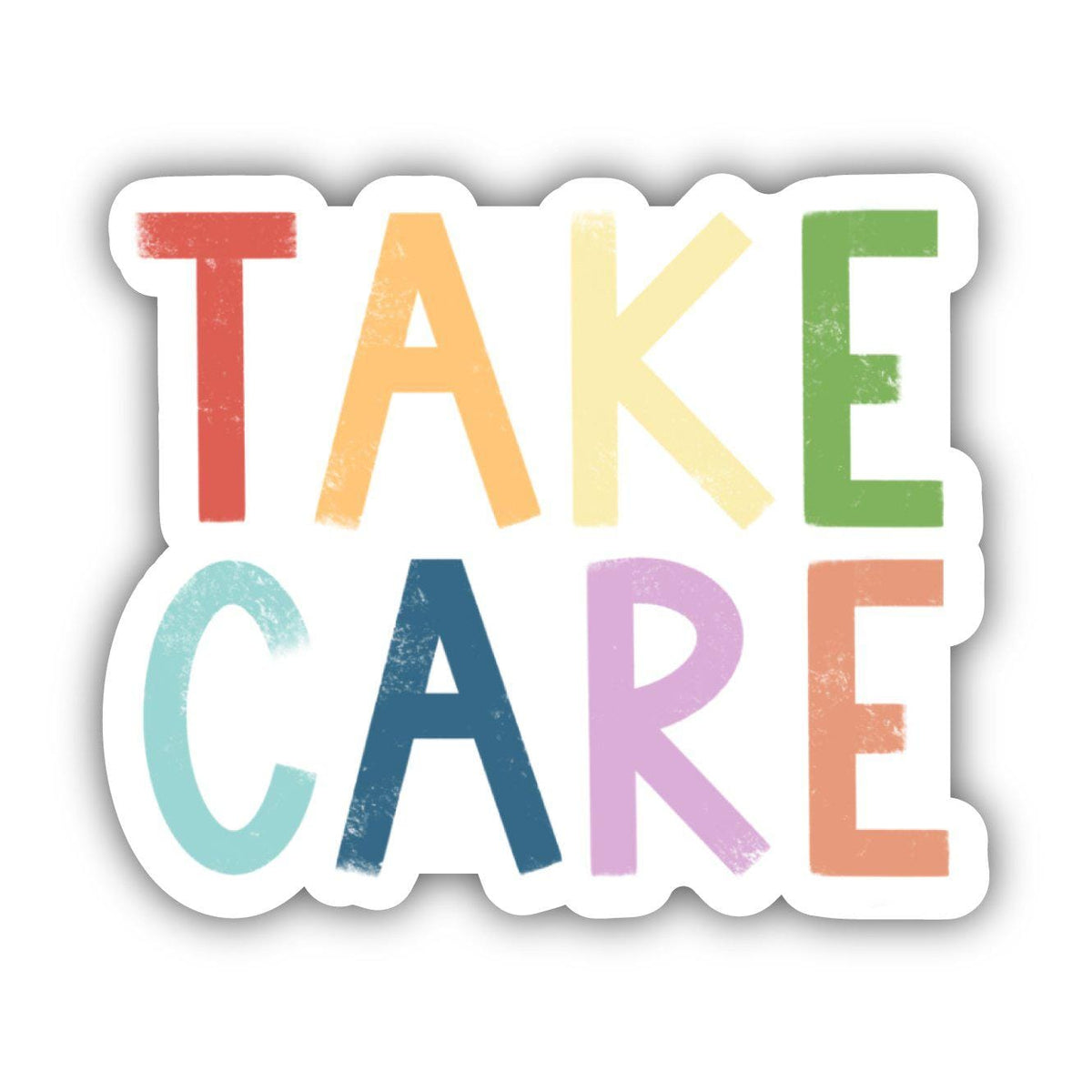 Take Care Positivity Lettering Sticker – Big Moods