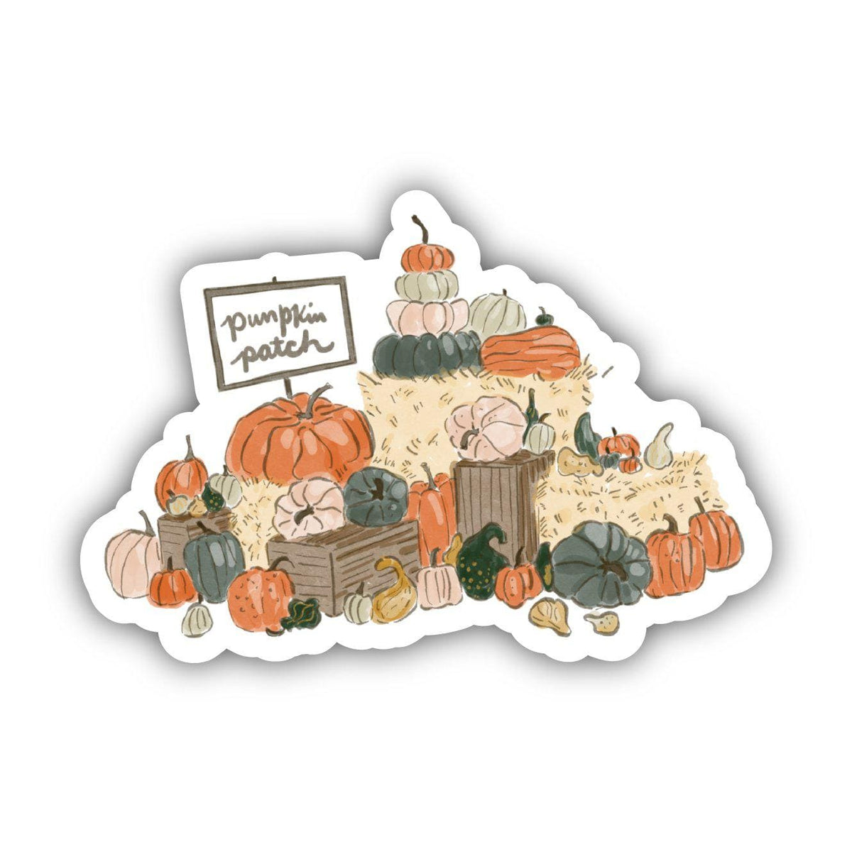 Pumpkin Patch Fall Sticker – Big Moods