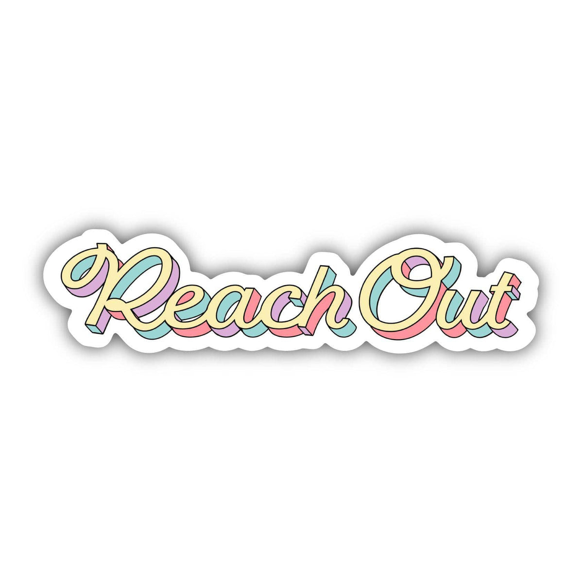 Reach Out Mental Health Sticker – Big Moods