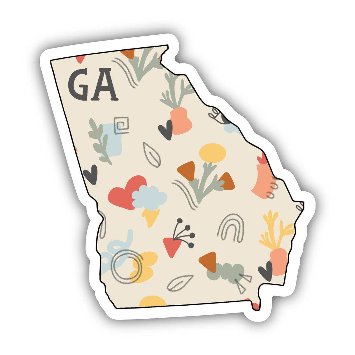 Georgia Abstract Pattern Sticker – Big Moods