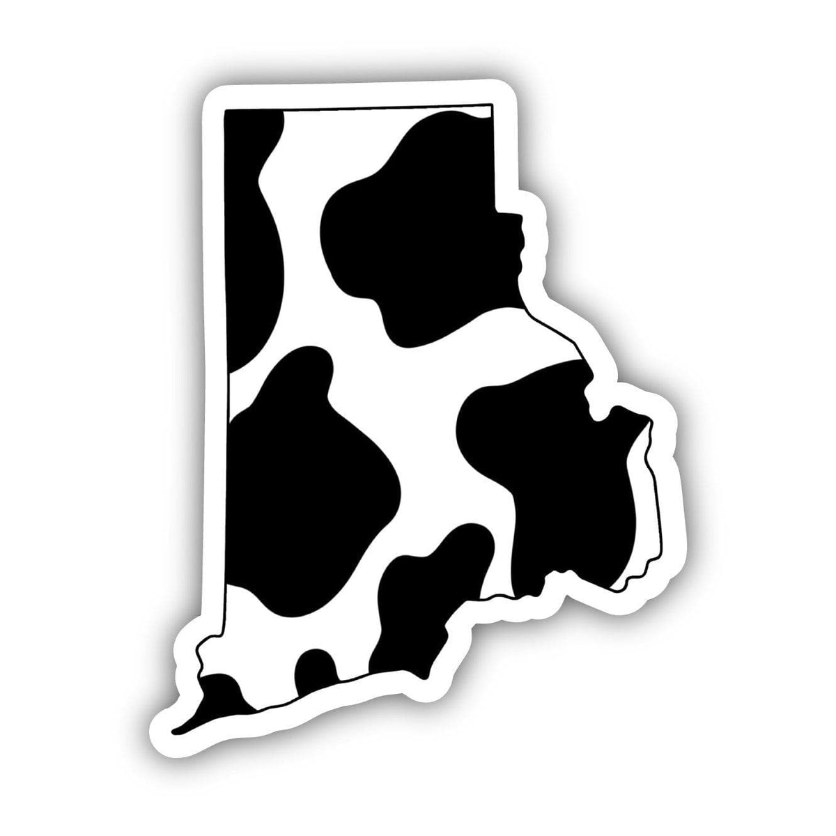 Rhode Island Cow Pattern Sticker – Big Moods