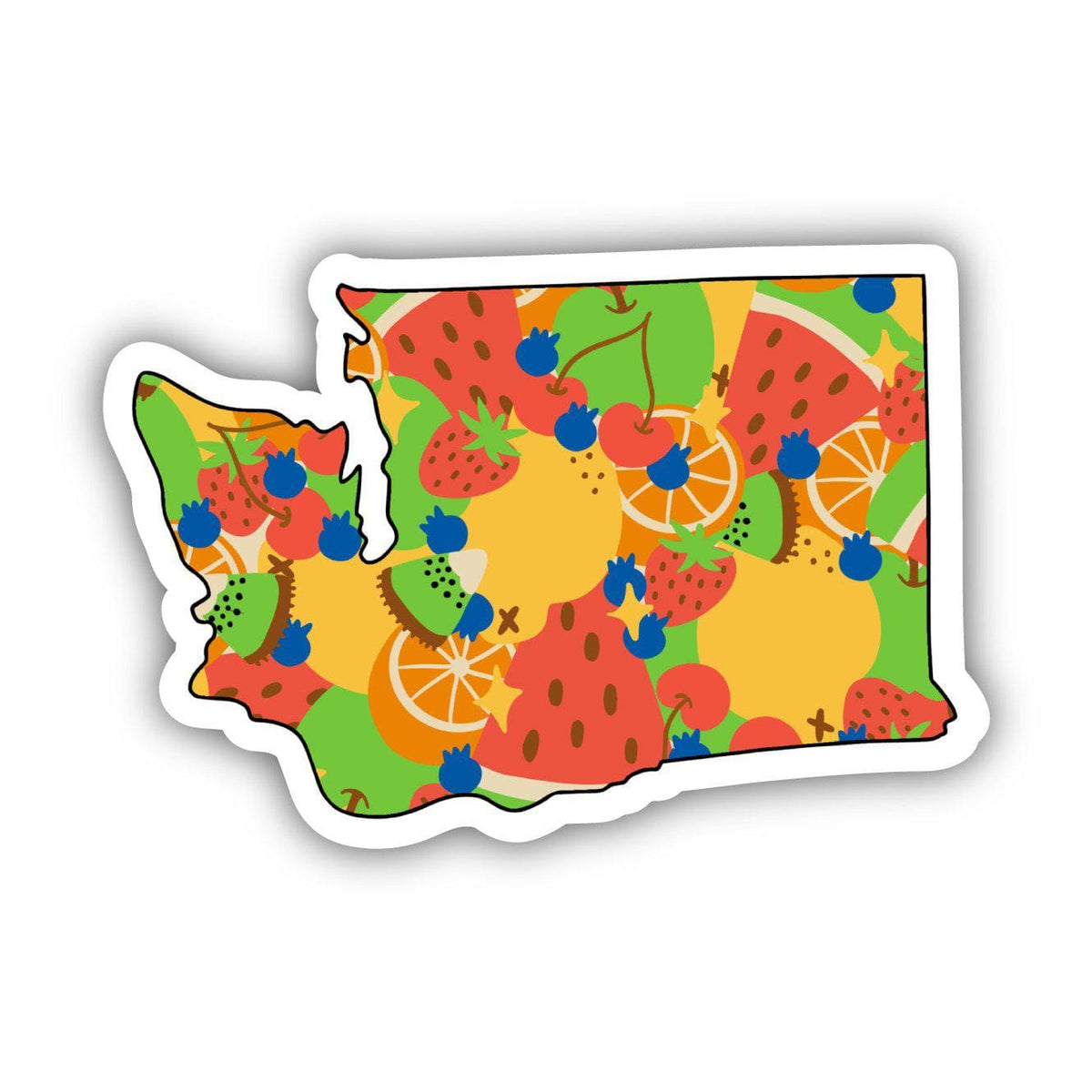Washington Fruit Pattern Sticker – Big Moods