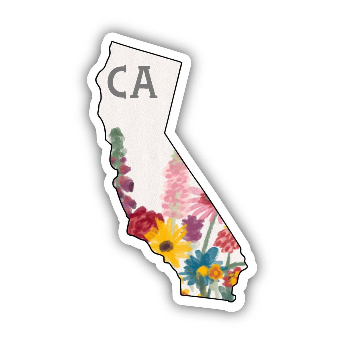 California Painterly Pattern Sticker – Big Moods